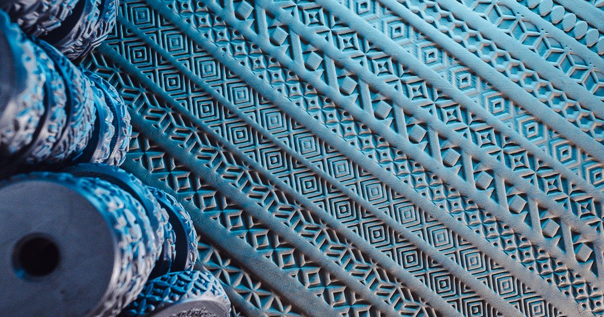 Stamp Wheels for Clay — Geometric Patterns by 3Demon's Texture Rollers ...