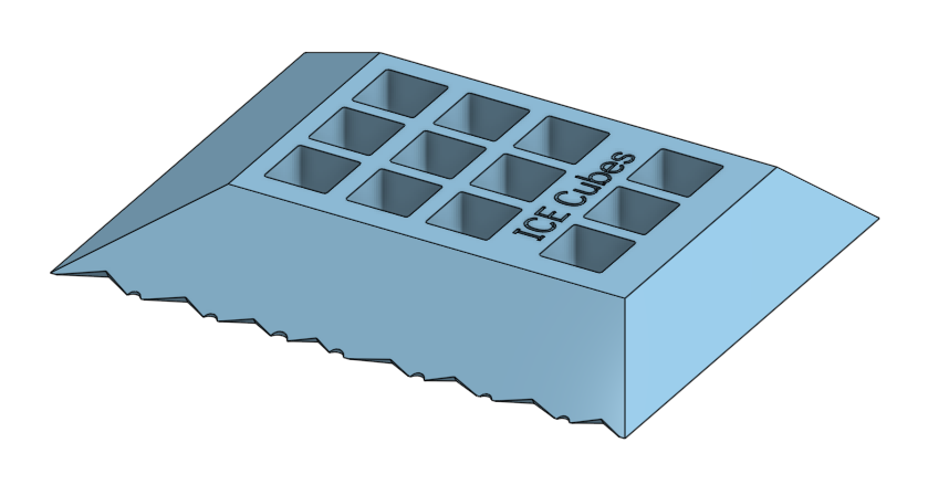 ICE SCRAPER/ICE CUBE TRAY by GTM | Download free STL model | Printables.com
