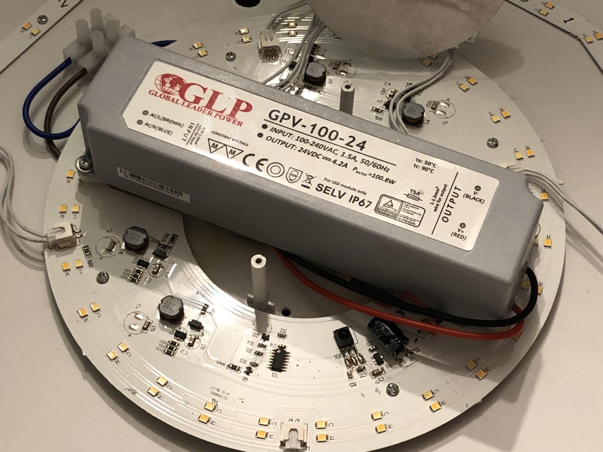 Adapter for larger power supply in LED lamp by Maxim Shchetynin ...