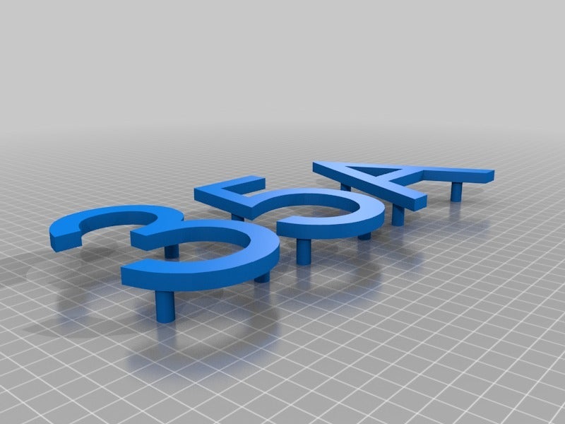 3D printed house number by MisterMaker | Download free STL model ...