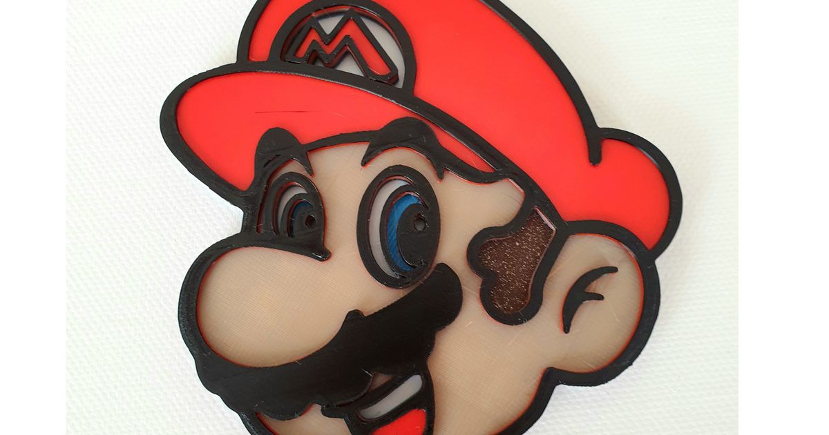 Mario picture by 3DPrintBunny | Download free STL model | Printables.com