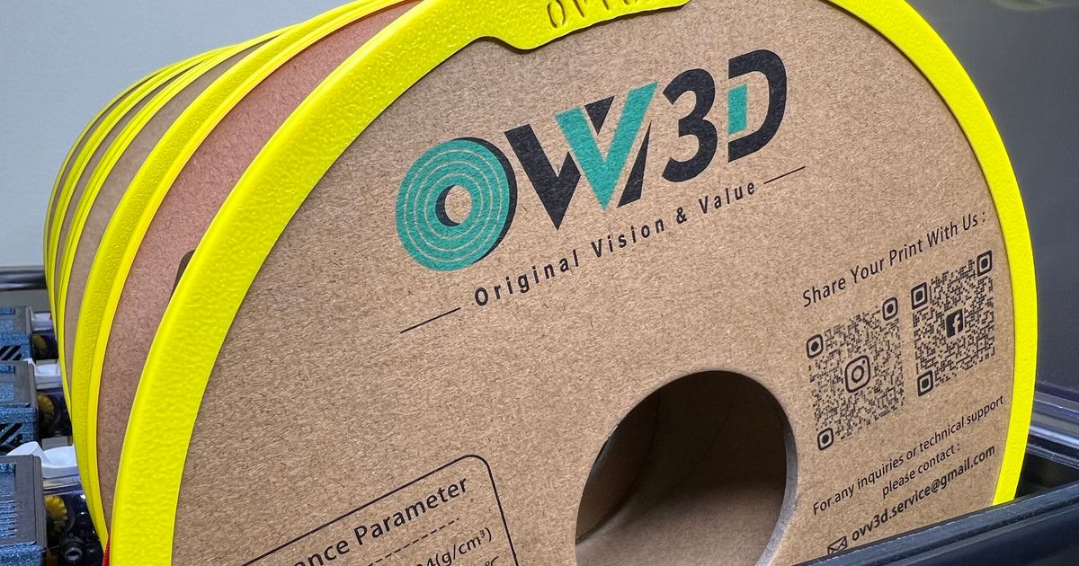 OVV3D 197mm Bambu Lab AMS Cardboard Spool Adapter Ring by DesignCraft ...