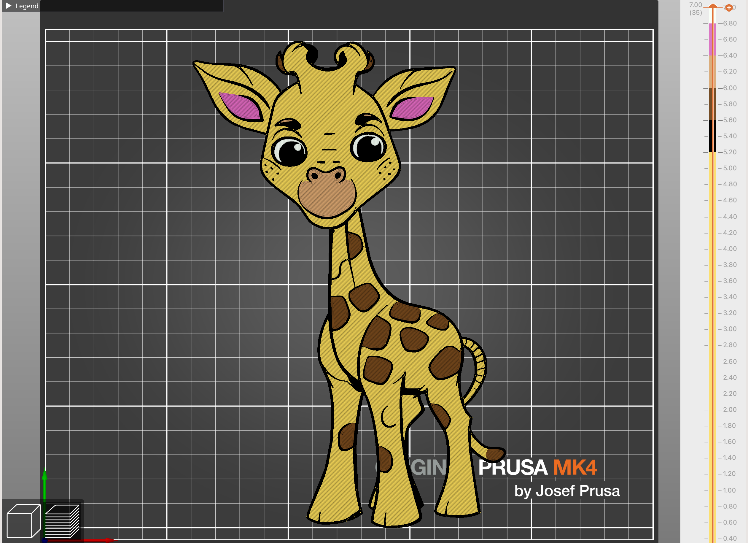 2D art - Giraffe by 3D|Nest | Download free STL model | Printables.com