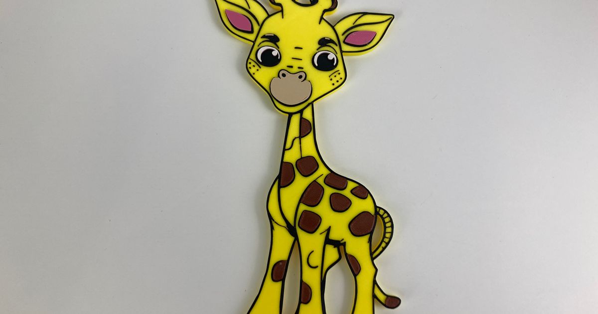 2D art - Giraffe by 3D|Nest | Download free STL model | Printables.com
