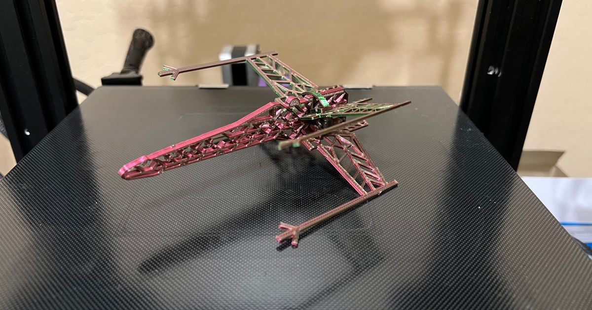 Snowflake X-Wing Kit Card Christmas Ornament - Lightweight by ...