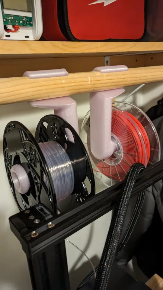 Hanging Filament Spool Holder For Closet Rods by Dana91 | Download free ...