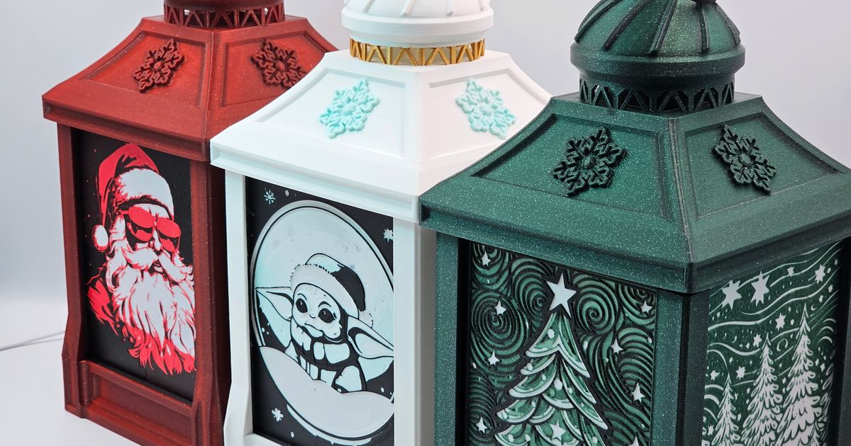 Arctic Glow Christmas Lantern by KardesDesign | Download free STL model ...