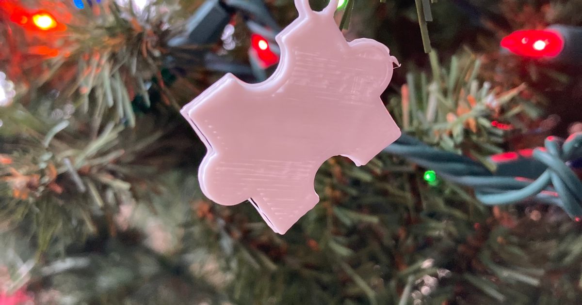 Puzzle Piece Ornament by Mr. Purple | Download free STL model ...