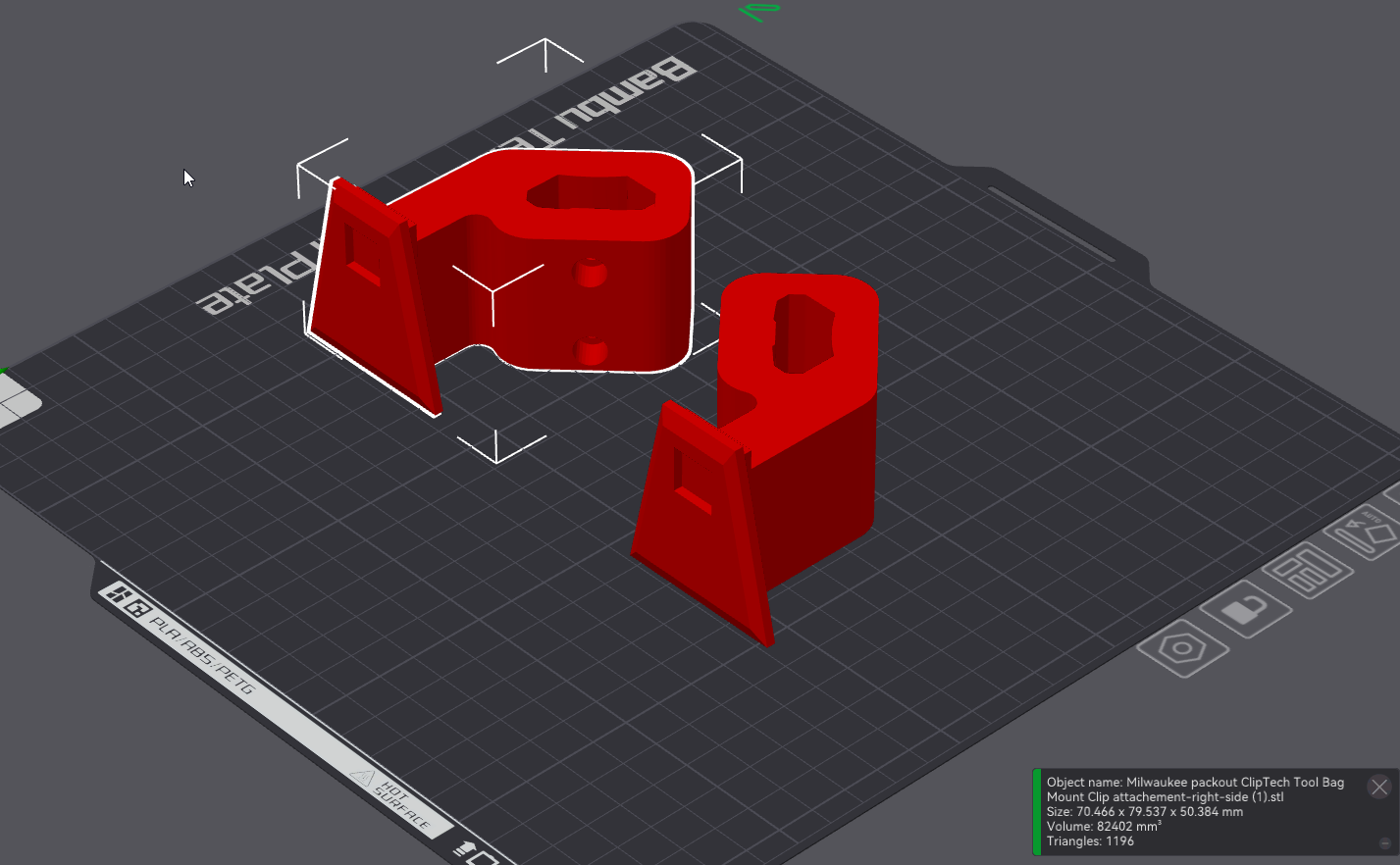 Milwaukee packout toolbox ClipTech Tool Bag Mount Clip attachement by ...