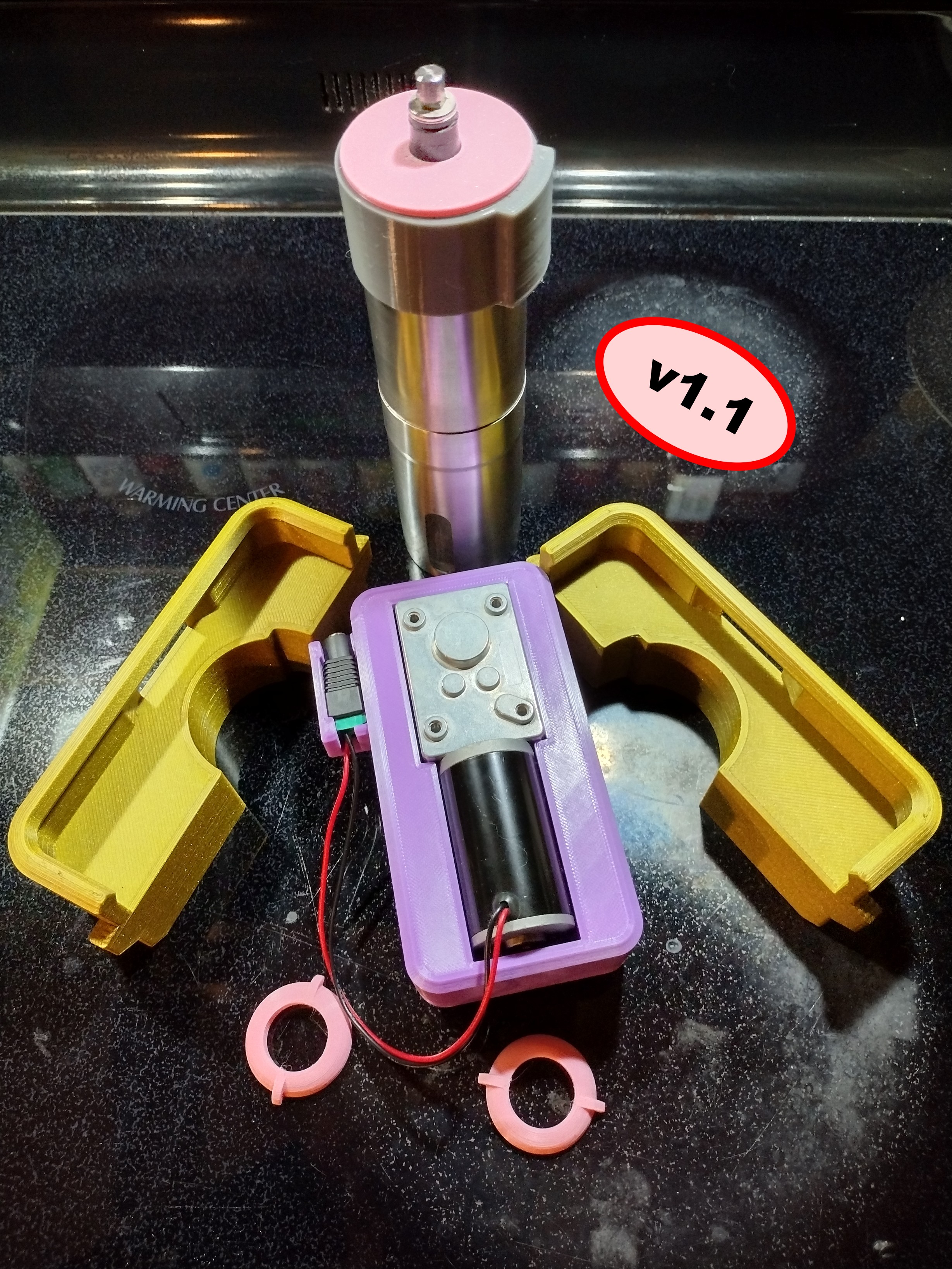 The Open Motorized Burr Grinder Platform (v1.1) by Dan the 3D Printing ...