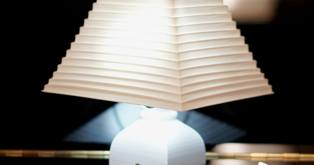 Print in Place Folding-Collapsing Lamp Plane Pattern by Mi Réplica 3D ...
