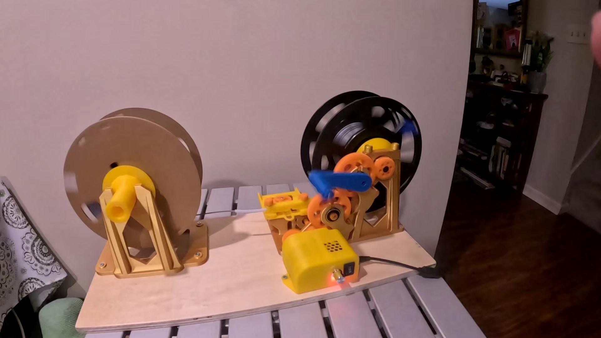 Awesome Filament Spool Rewinder Modifications by Darrell Pelan ...