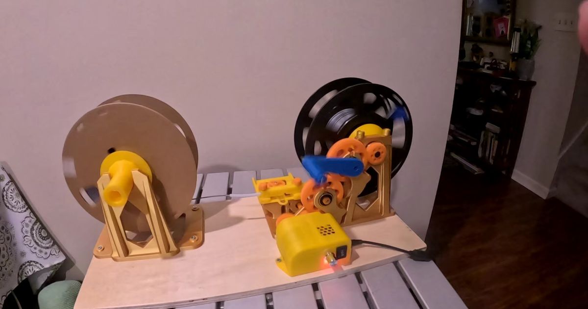 Awesome Filament Spool Rewinder Modifications by Darrell Pelan ...