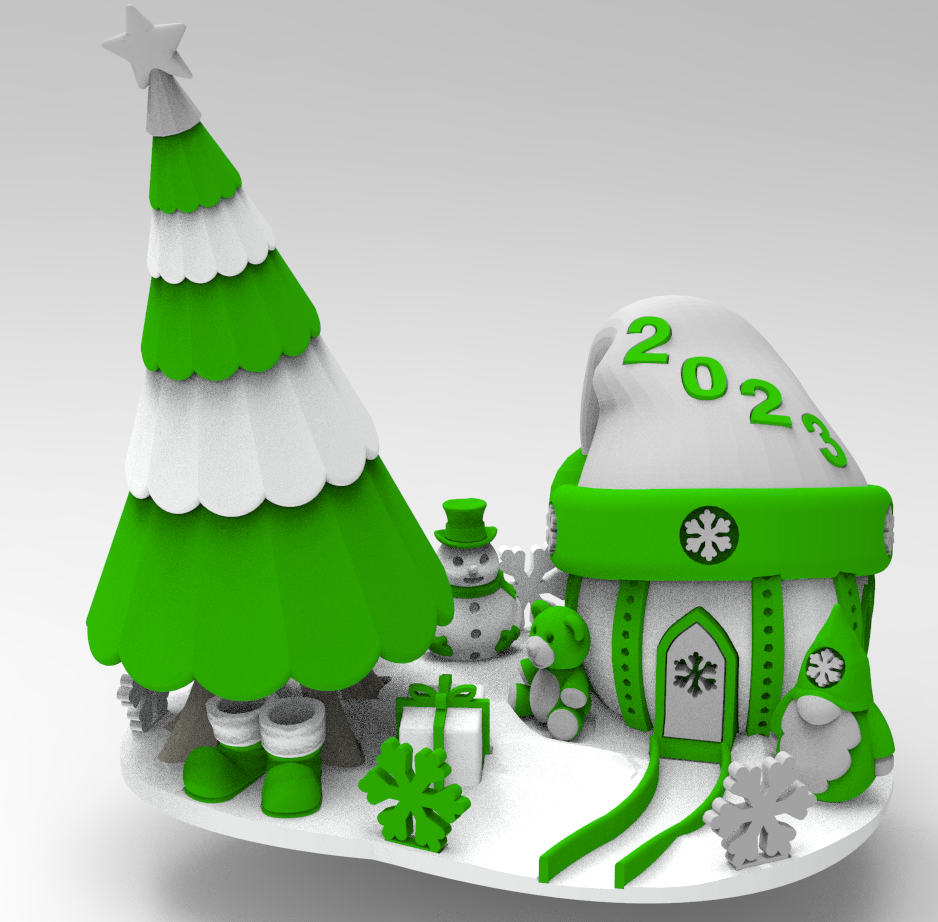 Diorama de Noel by Jeanpierre Gillot | Download free STL model ...