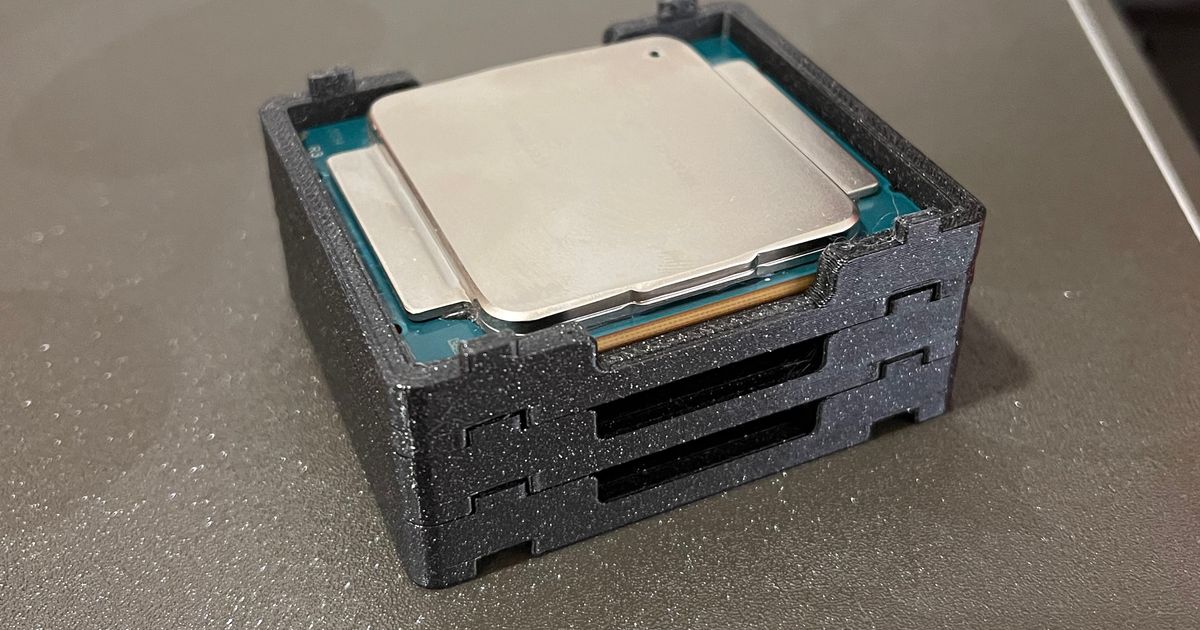 LGA 2011-3 CPU stackable box by Screedy | Download free STL model ...