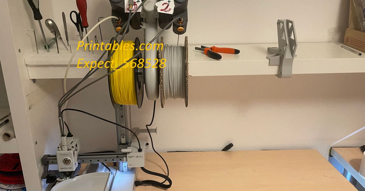 Bambu A1 mini AMS lite shelf holder by Expect | Download free STL model ...
