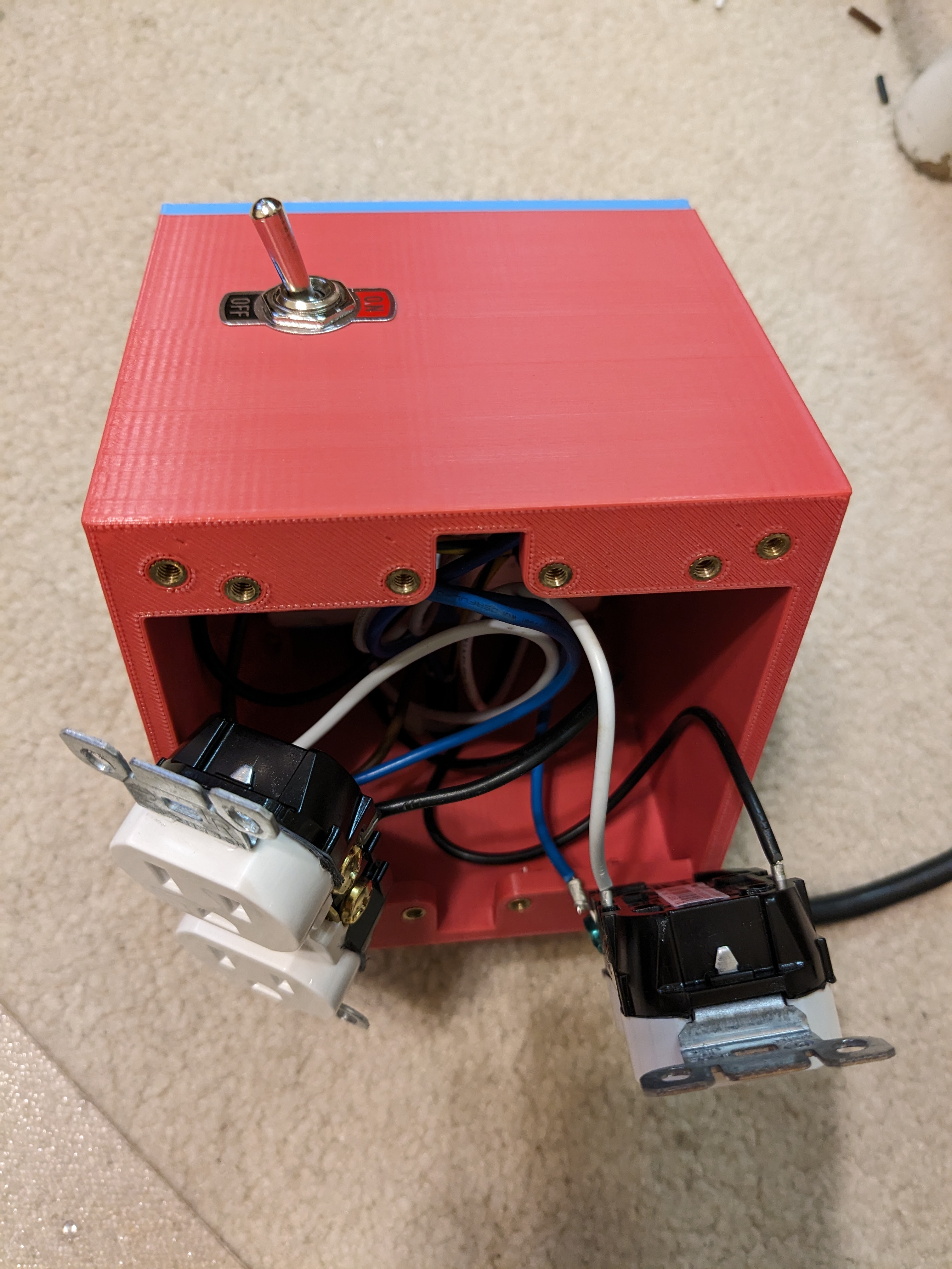 4 Outlet Power Control Box Remix by billsmithem | Download free STL ...