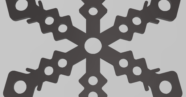 EASY TO PRINT, SNOWFLAKE, CHRISTMAS ORNAMENT 11, ORNAMENTS by Cornerstone 3D | Download free STL ...