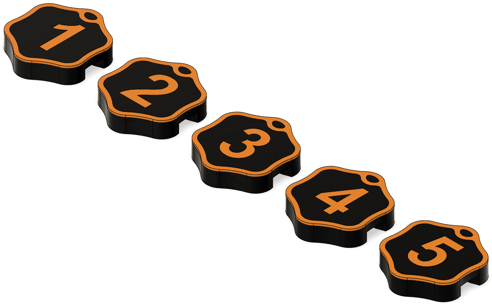 Multi color knobs with numbers for dry box by Tilan2000 | Download free ...