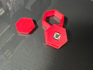 6mm Tactile Button Hex Housing by Charlie Drollette | Download free STL ...