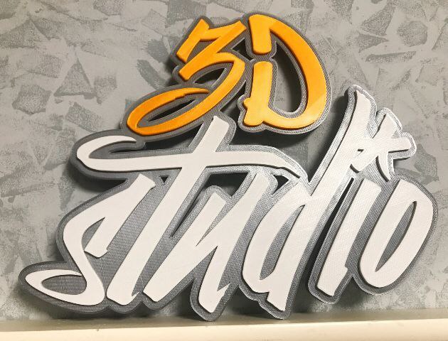 Letrero 3D Studio by Joselillo | Download free STL model | Printables.com