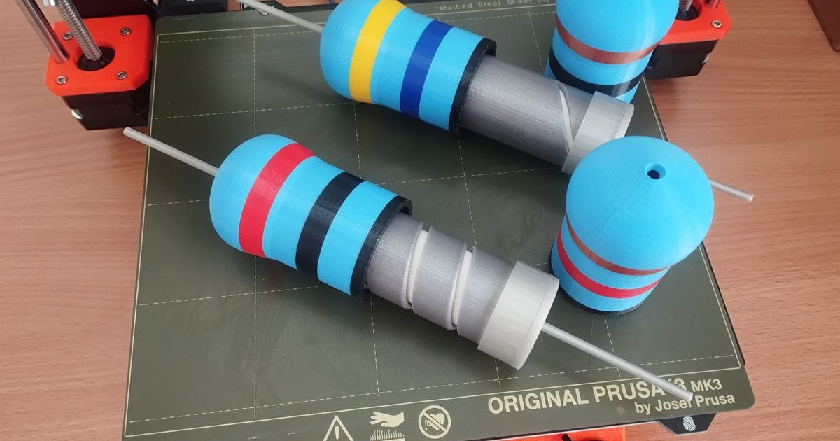 LED, přepínač a rezistor - zvětšené modely by Střední škola strojní ...