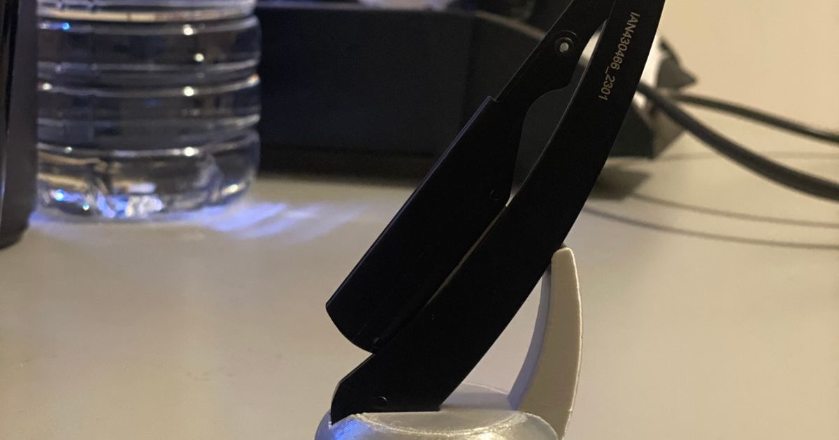 Straight razor minimalist stand . by Pantelis Karasakalidis | Download ...