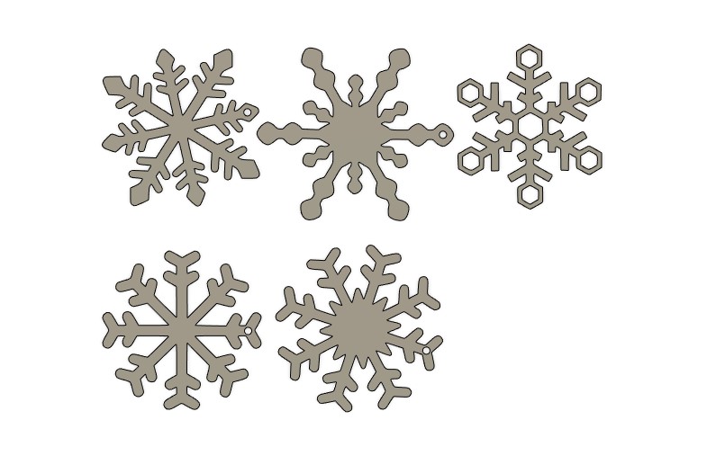 13 types Snowflake collection by Souky1122 | Download free STL model ...