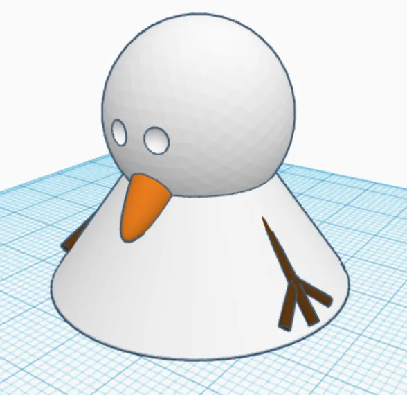 Melting Snowman Ice Scraper by Pat Killian | Download free STL model ...