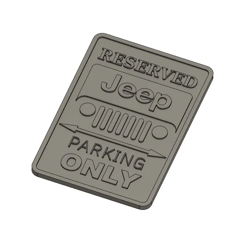 Jeep Parking Only Sign