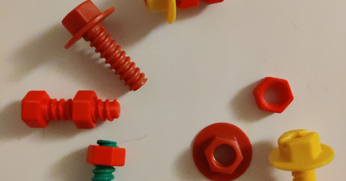 BLOMFLUGA IKEA Toy compatible Screw by Asiak | Download free STL model ...