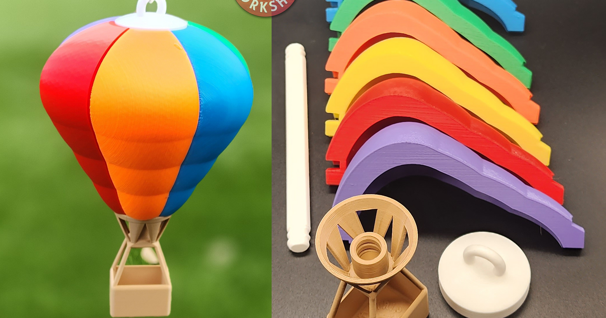 Hanging Hot Air Balloon - No Supports by Triple G Workshop | Download ...