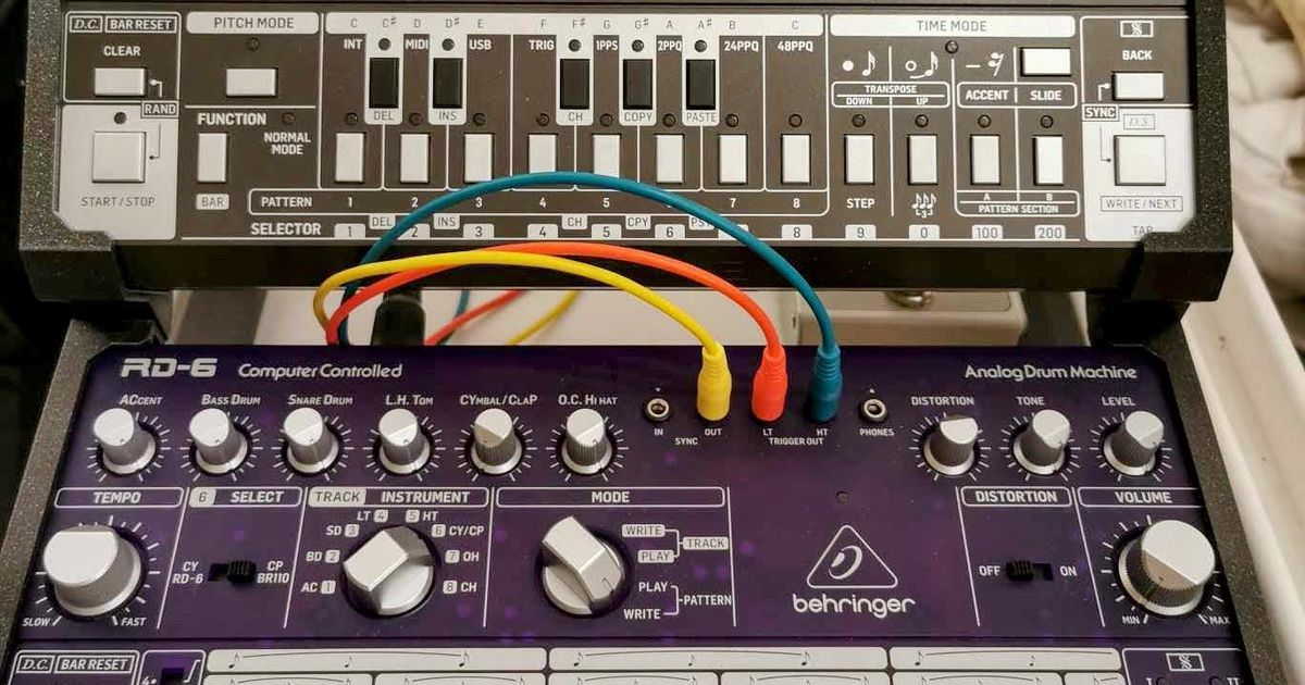 Behringer TD-3 or RD-6 double stand by szutsgy | Download free STL ...