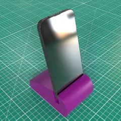 Curved phone stand by FellipeC | Download free STL model | Printables.com
