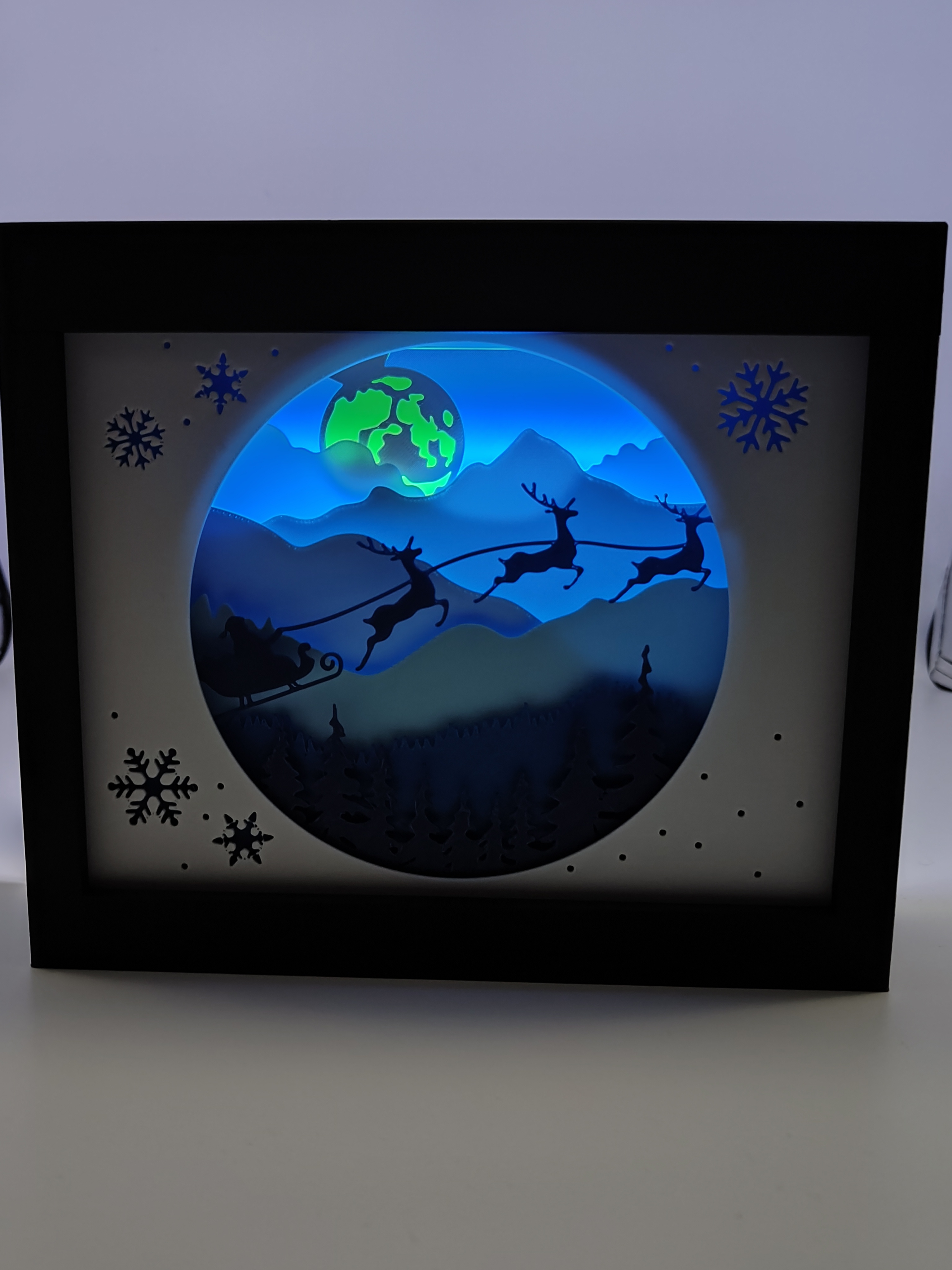Christmas Shadow Box (B) by TheCraftyMaker | Printables Store