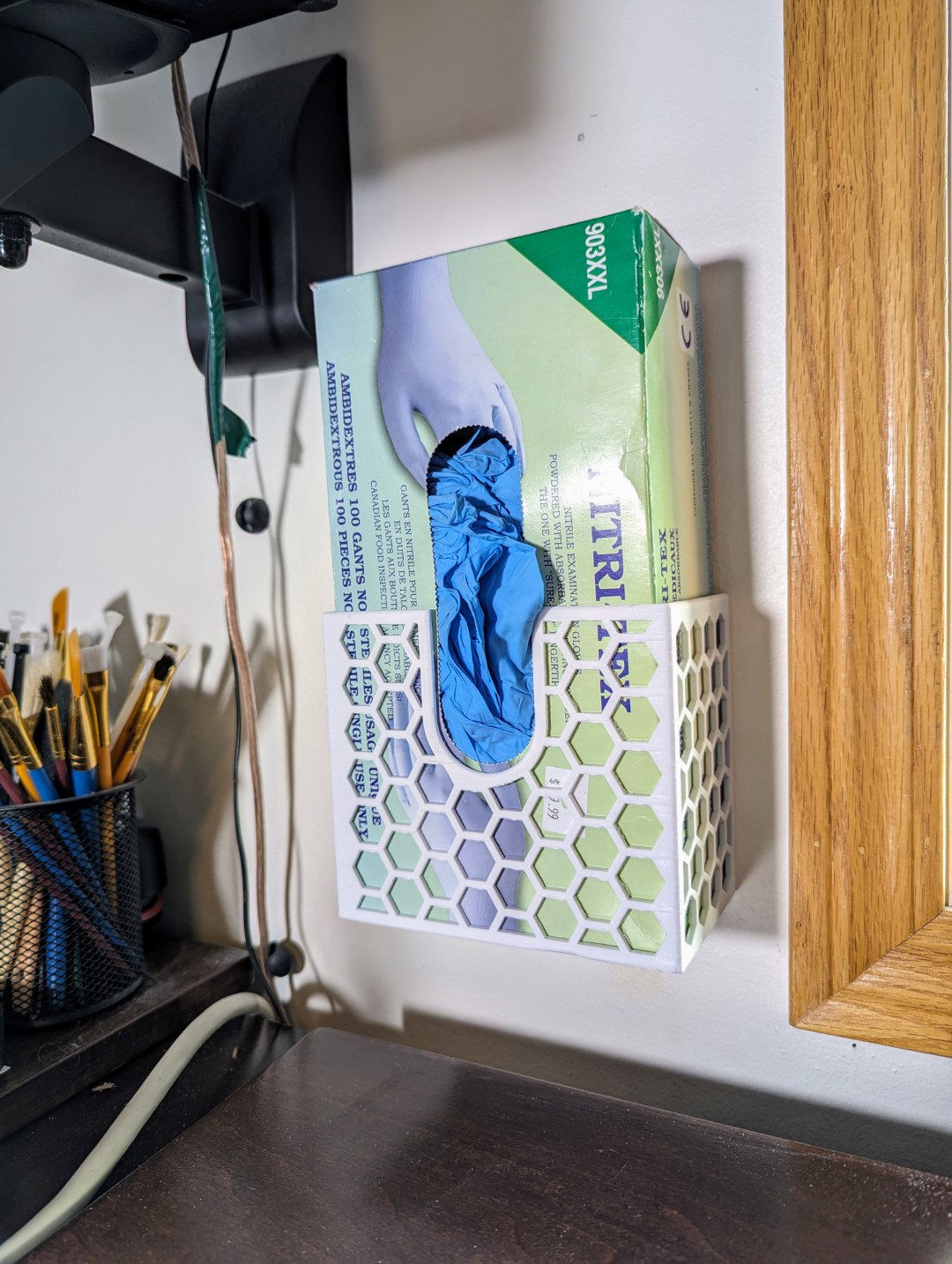Nitrile Glove Box Wall Mount by DessR | Download free STL model ...