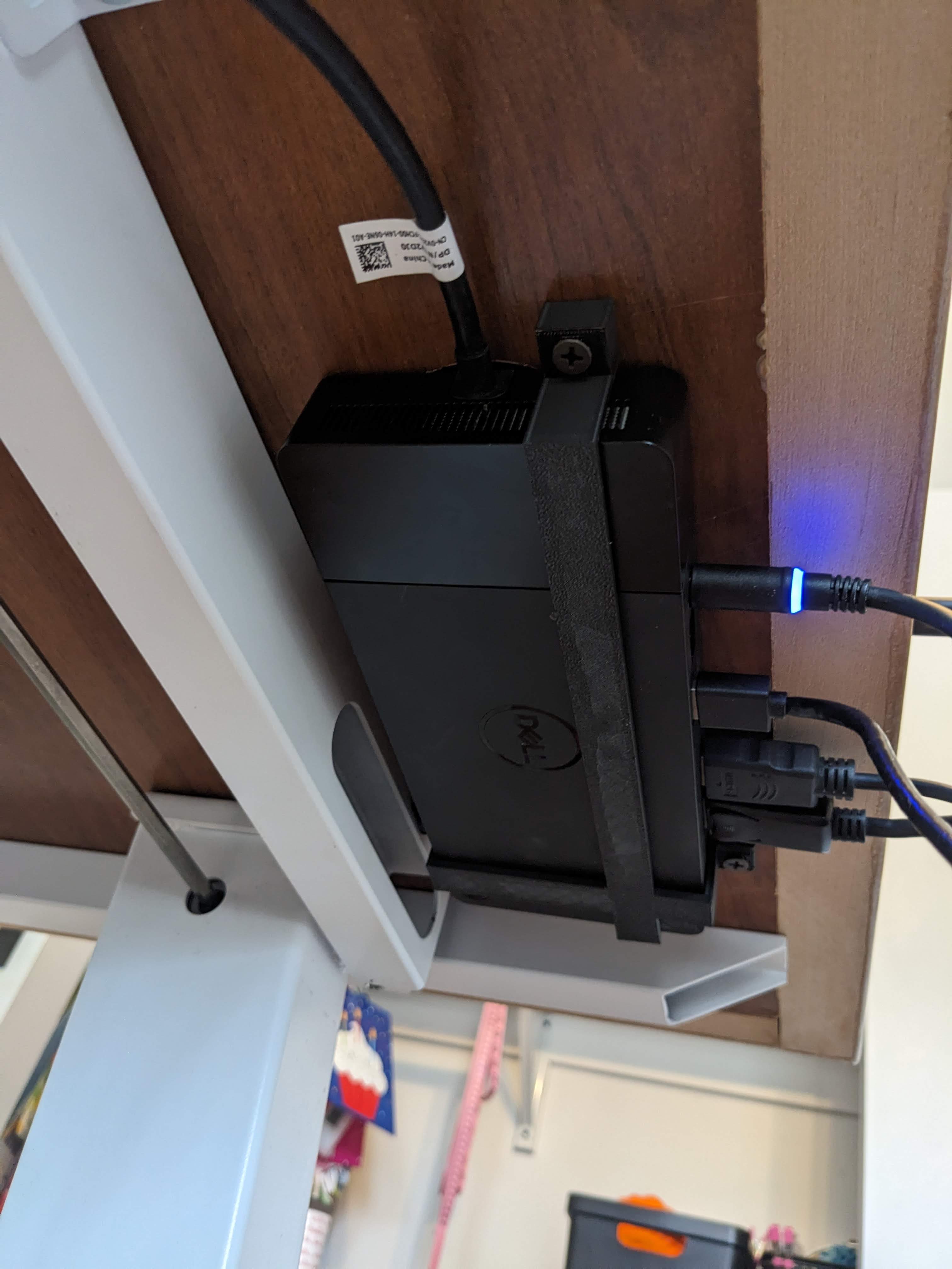 Dell USB-C Dock and Startech USB hub Under Desk Mount by Heath Harris ...
