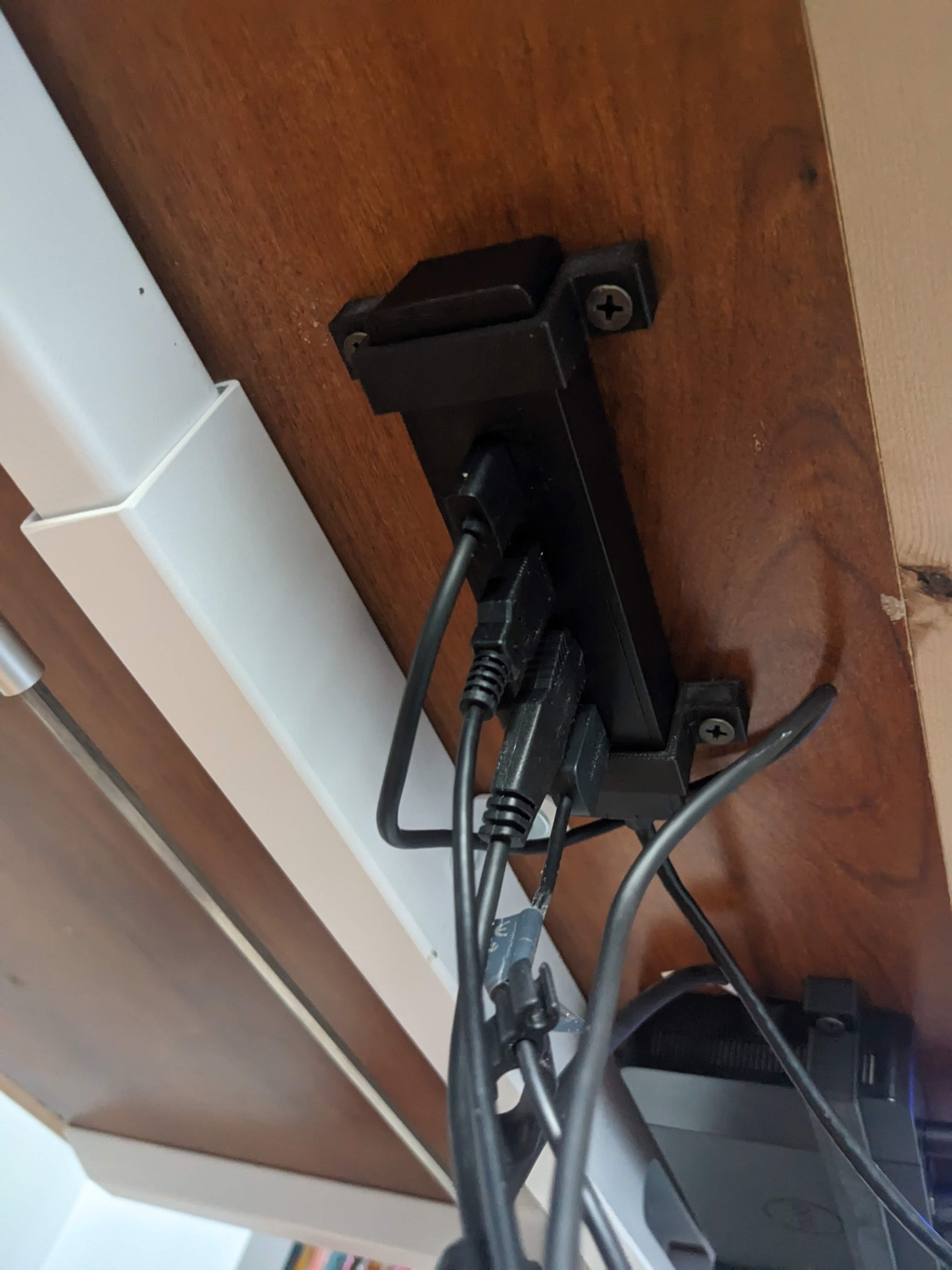 Dell USB-C Dock and Startech USB hub Under Desk Mount by Heath Harris ...