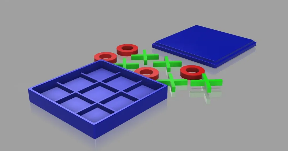 Tic-Tac-Toe 3D Model by Magic Studio 3D | Download free STL model ...