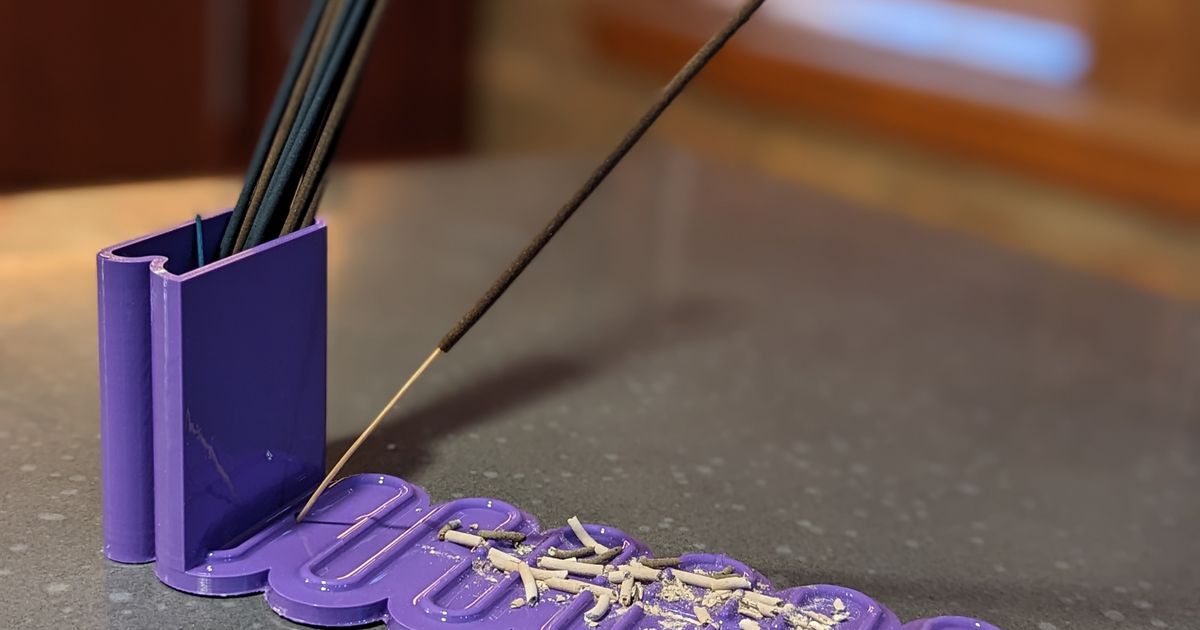 Incense Holder v2 por Leon Evans | Descargar modelo STL gratuito | Printables.com