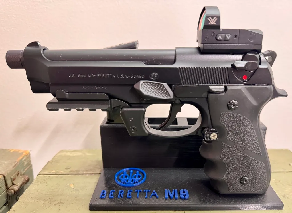 Beretta M9/92FS - Display Stand by space_chef | Download free STL model ...
