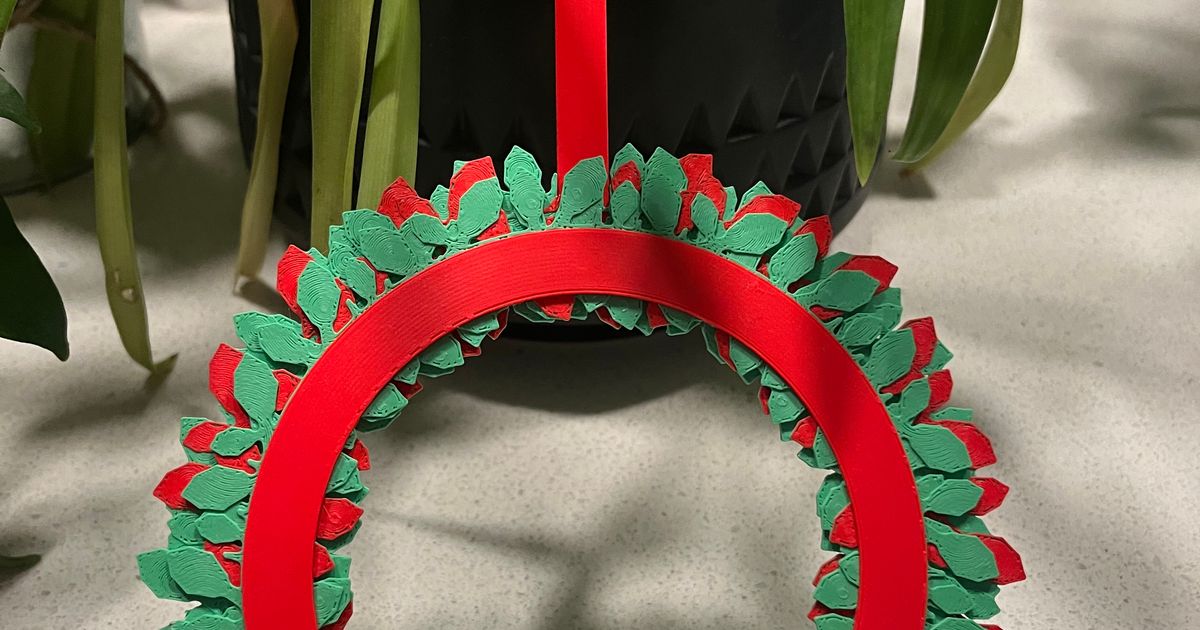 Christmas Wreath by Freakybo | Download free STL model | Printables.com