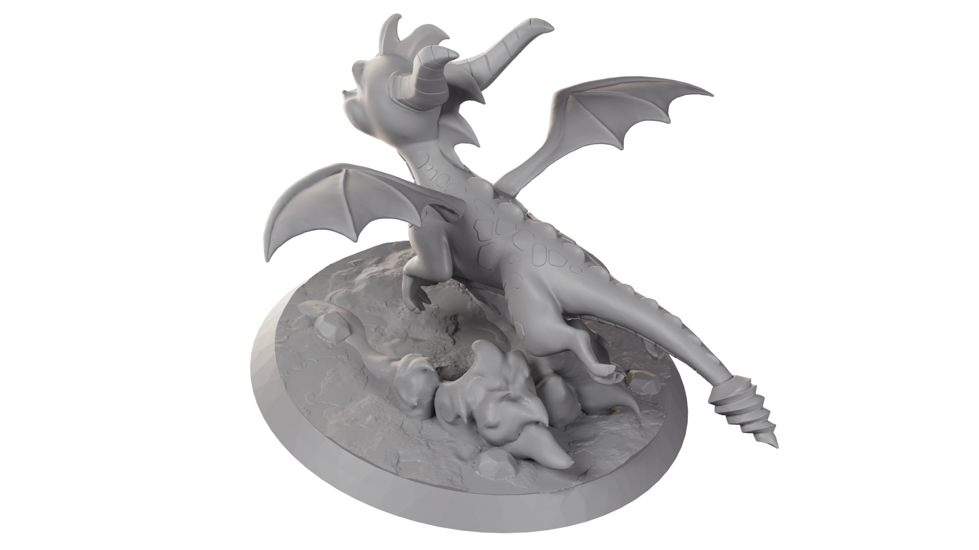 Spyro the dragon flying on clouds by Namiiria | Download free STL model | Printables.com