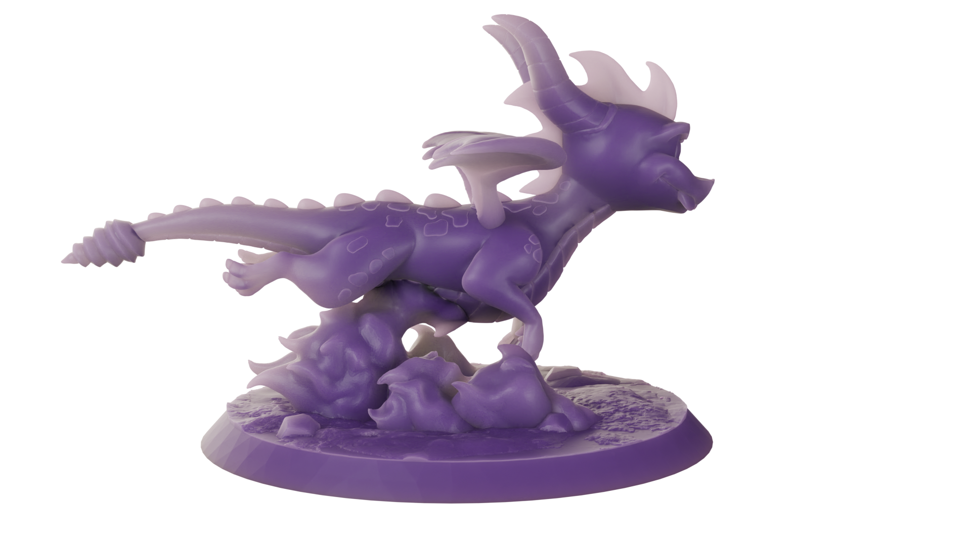 Spyro the dragon flying on clouds by Namiiria | Download free STL model ...