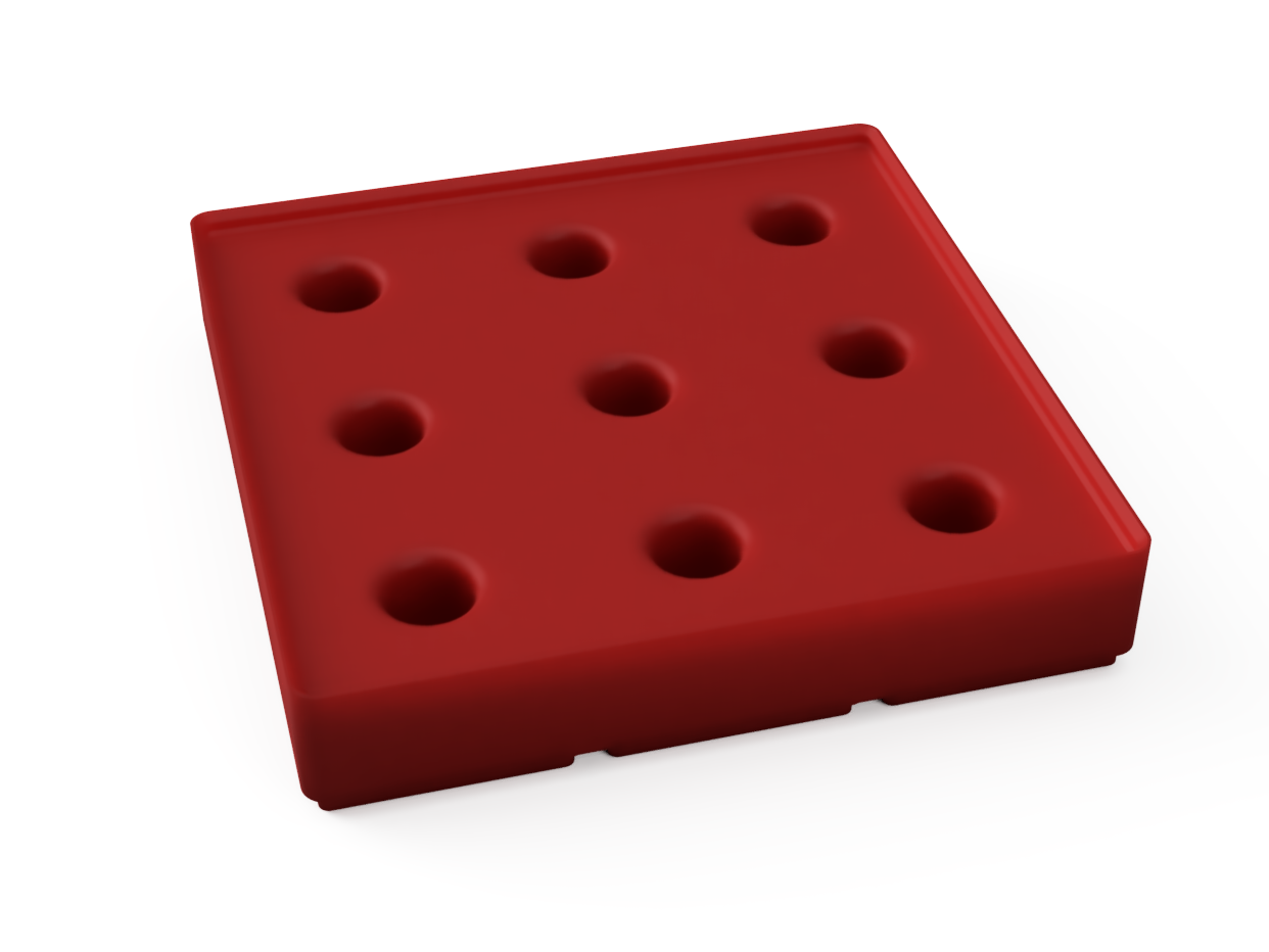 Gridfinity 3x3 storage for 1/2" router bits by Coops | Download free ...