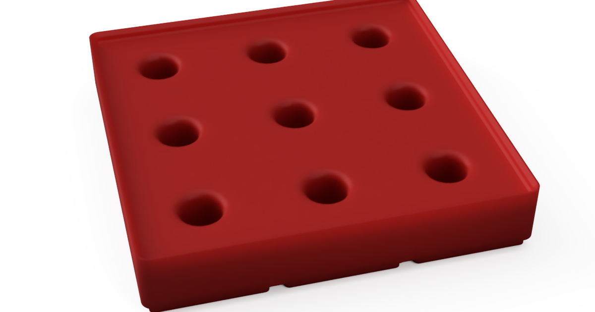 Gridfinity 3x3 storage for 1/2" router bits by Coops | Download free ...