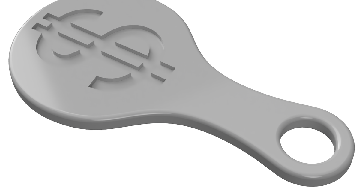 Dollar shopping cart token keychain thing by Vinyo | Download free STL ...