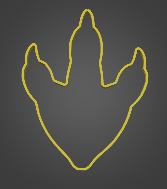 T-REX FOOTPRINT COOKIE CUTTER by Dušan Dolníček | Download free STL ...