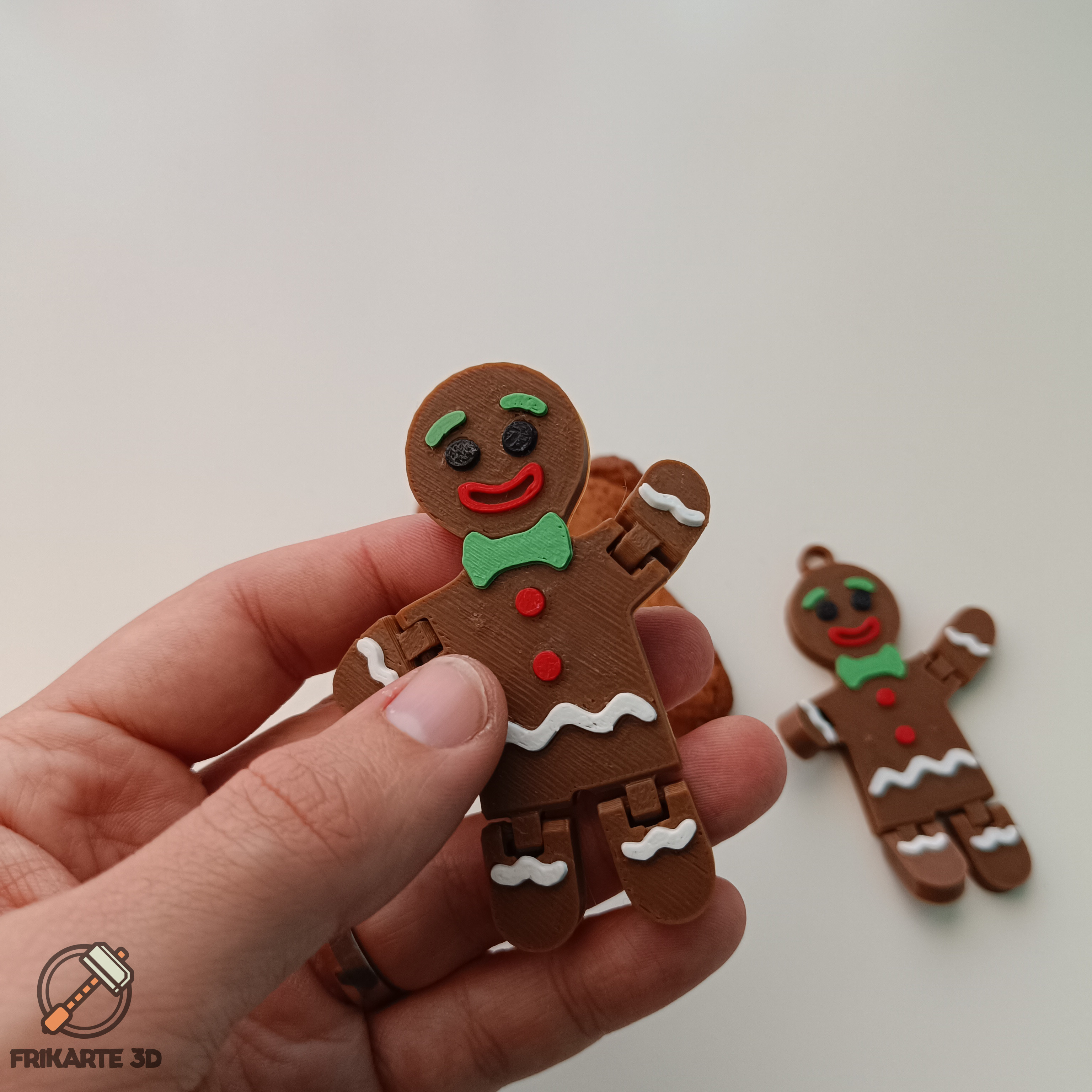 Flexi Gingerbread Man Tree Decoration by Frikarte3D | Download free STL ...