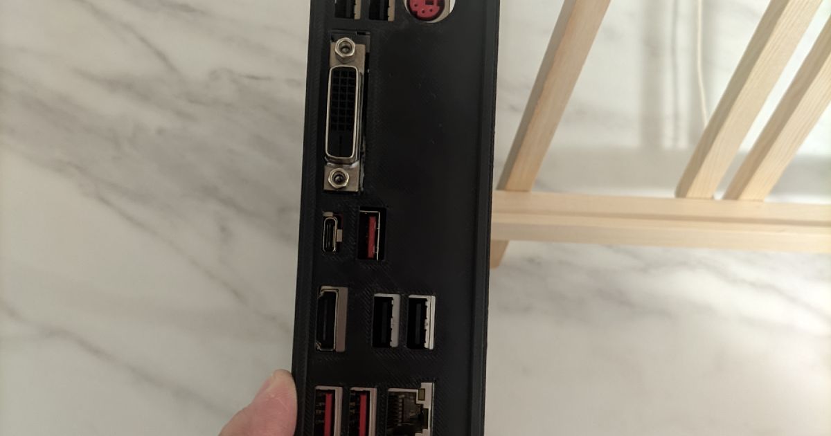 IO shield for MSI Z170A Gaming Pro/Pro Carbon/M3/M5/M6/G45 by Brusli009 | Download free STL ...